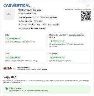 Белый Фольксваген Тигуан 2016 в Пренай, объемом двигателя 1.97 л и пробегом 229 тыс. км за 14950 €, фото 51 на AUTOMOTO.COM.LV