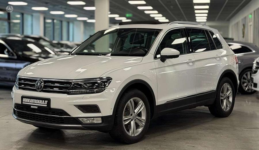 White Volkswagen Tiguan 2016 in Klaipeda, with an engine capacity of 1.98 L and mileage of 279 thousand km for 14950 €, photo 9 on AUTOMOTO.COM.LV