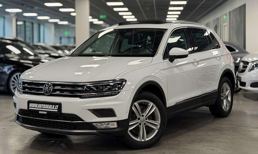 White Volkswagen Tiguan 2016 in Klaipeda, with an engine capacity of 1.98 L and mileage of 279 thousand km for 14950 €, photo 44 on AUTOMOTO.COM.LV