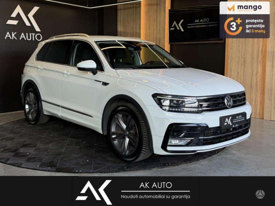 White Volkswagen Tiguan 2016 in Kaunas, with an engine capacity of 1.97 L and mileage of 181 thousand km for 17490 €, photo 1 on AUTOMOTO.COM.LV