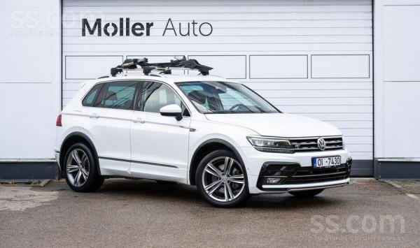 White Volkswagen Tiguan 2017 in Riga, with an engine capacity of 2.00 L and mileage of 150 thousand km for 19300 €, photo 2 on AUTOMOTO.COM.LV