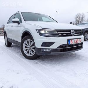 White Volkswagen Tiguan 2017 in Daugavpils, with an engine capacity of 2.00 L and mileage of 0 thousand km for 18600 €, photo 2 on AUTOMOTO.COM.LV