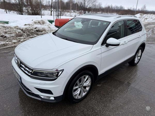 White Volkswagen Tiguan 2017 in Taurage, with an engine capacity of 1.97 L and mileage of 204 thousand km for 14900 €, photo 2 on AUTOMOTO.COM.LV