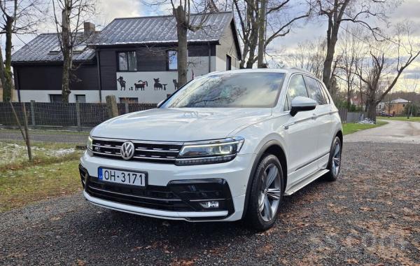 White Volkswagen Tiguan 2017 in Riga, with an engine capacity of 2.00 L and mileage of 88 thousand km for 22000 €, photo 1 on AUTOMOTO.COM.LV