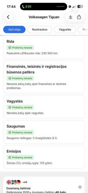 Белый Фольксваген Тигуан 2017 в Таураге, объемом двигателя 1.97 л и пробегом 236 тыс. км за 15900 €, фото 58 на AUTOMOTO.COM.LV