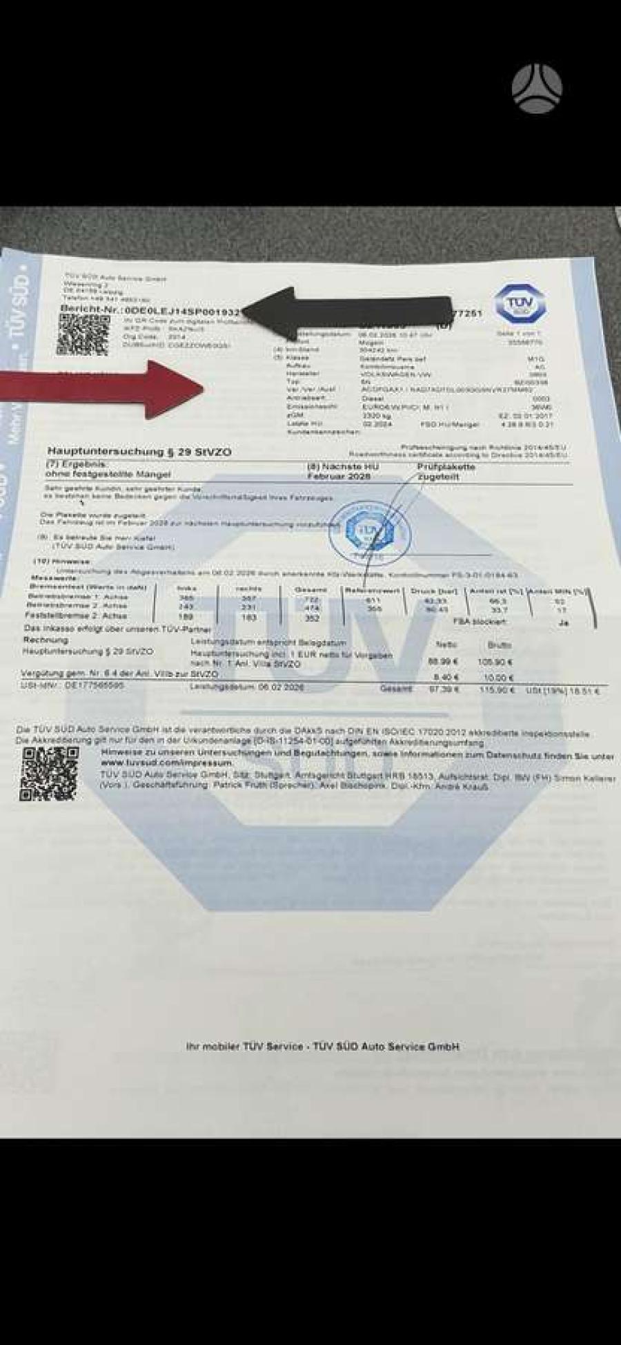 Белый Фольксваген Тигуан 2017 в Пренай, объемом двигателя 1.97 л и пробегом 310 тыс. км за 13150 €, фото 26 на AUTOMOTO.COM.LV