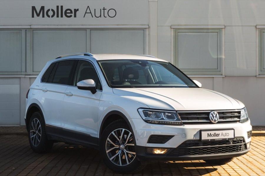 White Volkswagen Tiguan 2018 in Ventspils, with an engine capacity of 1.40 L and mileage of 148 thousand km for 17100 €, photo 7 on AUTOMOTO.COM.LV