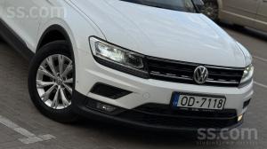 White Volkswagen Tiguan 2018 in Jurmala, with an engine capacity of 2.00 L and mileage of 0 thousand km for 14950 €, photo 5 on AUTOMOTO.COM.LV