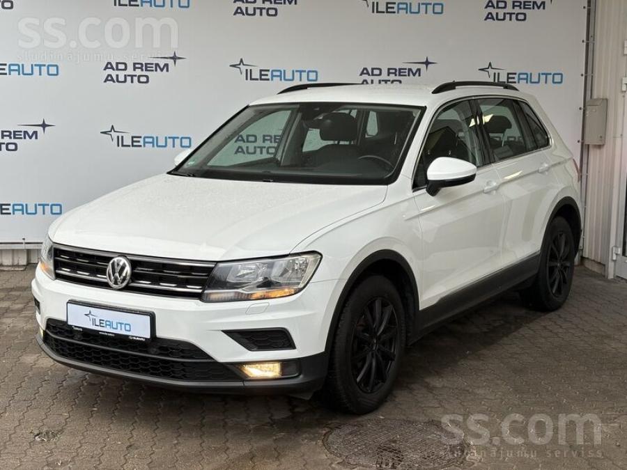 White Volkswagen Tiguan 2019 in Riga, with an engine capacity of 1.50 L and mileage of 118 thousand km for 18500 €, photo 1 on AUTOMOTO.COM.LV