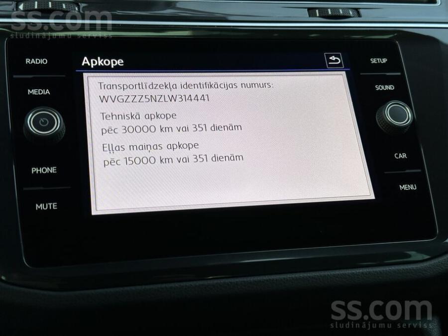 Balts Volkswagen Tiguan 2019 Valmiera, ar dzinēja tilpumu 1.50 L un nobraukumu 181 tūkst. km par 16900 €, foto 14 vietnē AUTOMOTO.COM.LV