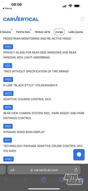 White Volkswagen Tiguan 2019 in Kaunas, with an engine capacity of 2.00 L and mileage of 364 thousand km for 15500 €, photo 16 on AUTOMOTO.COM.LV