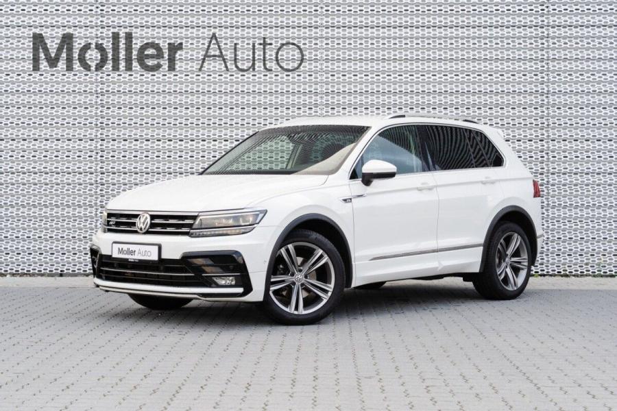 White Volkswagen Tiguan 2019 in Marupe, with an engine capacity of 2.00 L and mileage of 164 thousand km for 22150 €, photo 1 on AUTOMOTO.COM.LV