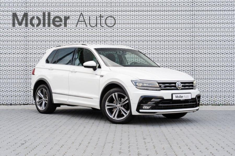 White Volkswagen Tiguan 2019 in Marupe, with an engine capacity of 2.00 L and mileage of 164 thousand km for 22150 €, photo 3 on AUTOMOTO.COM.LV