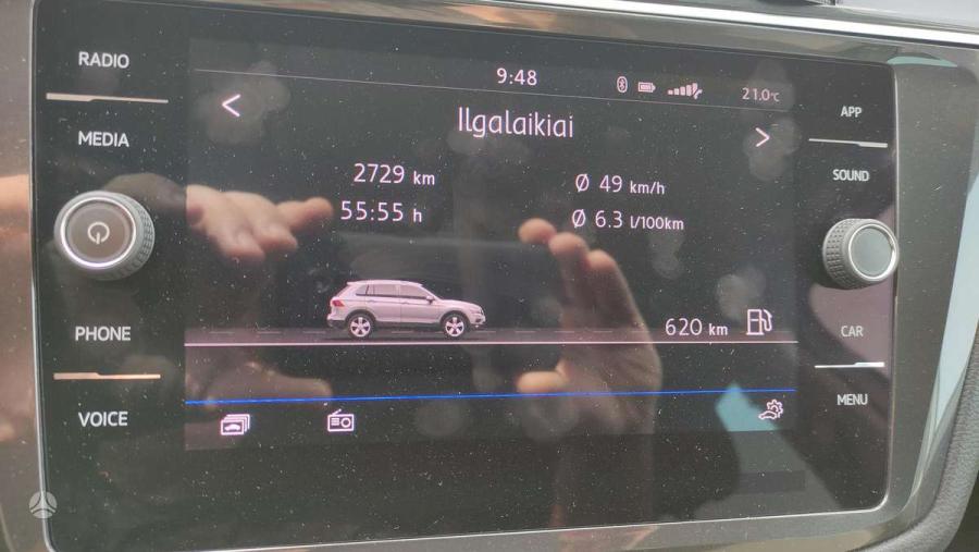 Белый Фольксваген Тигуан 2019 в Вильнюс, объемом двигателя 1.50 л и пробегом 123 тыс. км за 17950 €, фото 11 на AUTOMOTO.COM.LV