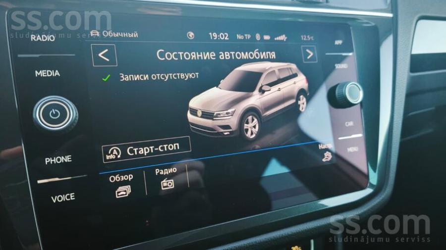 Белый Фольксваген Тигуан 2019 в Рига, объемом двигателя 2.00 л и пробегом 214 тыс. км за 18500 €, фото 14 на AUTOMOTO.COM.LV