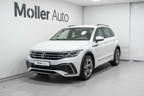 White Volkswagen Tiguan 2020 in Vilnius, with an engine capacity of 1.50 L and mileage of 92 thousand km for 24900 €, photo 1 on AUTOMOTO.COM.LV