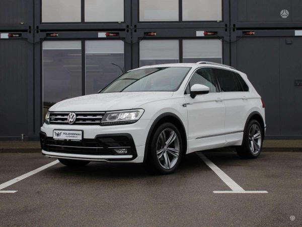 White Volkswagen Tiguan 2020 in Vilnius, with an engine capacity of 1.50 L and mileage of 130 thousand km for 21490 €, photo 1 on AUTOMOTO.COM.LV