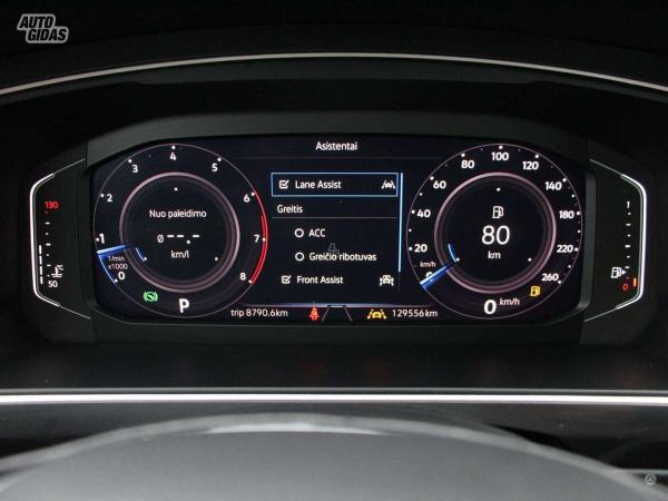 White Volkswagen Tiguan 2020 in Vilnius, with an engine capacity of 1.50 L and mileage of 130 thousand km for 21000 €, photo 9 on AUTOMOTO.COM.LV