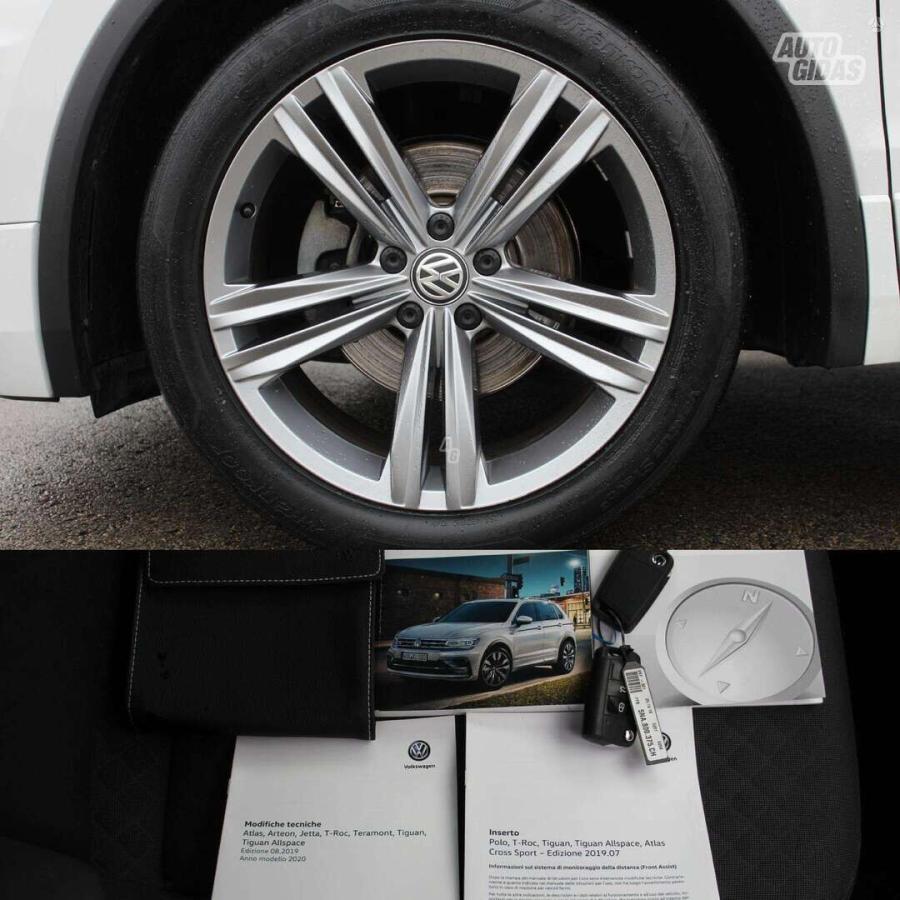 White Volkswagen Tiguan 2020 in Vilnius, with an engine capacity of 1.50 L and mileage of 130 thousand km for 21000 €, photo 22 on AUTOMOTO.COM.LV