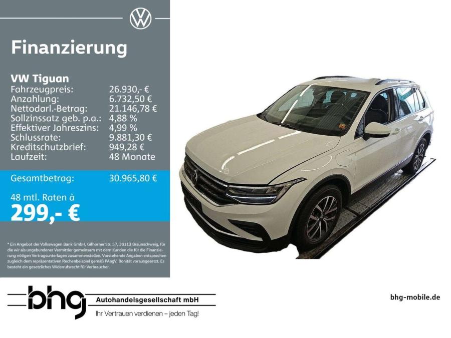 Balts Volkswagen Tiguan 2021 Kauņa, ar dzinēja tilpumu 1.40 L un nobraukumu 80 tūkst. km par 30003 €, foto 1 vietnē AUTOMOTO.COM.LV