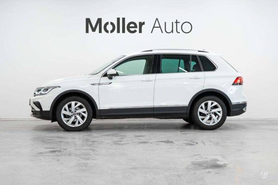 White Volkswagen Tiguan 2021 in Vilnius, with an engine capacity of 1.50 L and mileage of 92 thousand km for 24500 €, photo 2 on AUTOMOTO.COM.LV