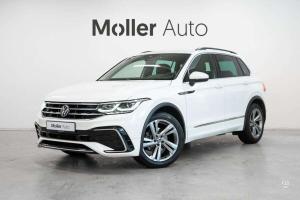 White Volkswagen Tiguan 2021 in Vilnius, with an engine capacity of 1.50 L and mileage of 147 thousand km for 23800 €, photo  on AUTOMOTO.COM.LV