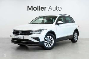 White Volkswagen Tiguan 2021 in Vilnius, with an engine capacity of 1.50 L and mileage of 99 thousand km for 20900 €, photo  on AUTOMOTO.COM.LV