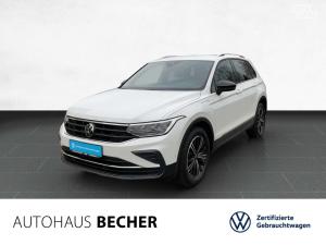 White Volkswagen Tiguan 2022 in Kaunas, with an engine capacity of 1.40 L and mileage of 58 thousand km for 31598 €, photo  on AUTOMOTO.COM.LV