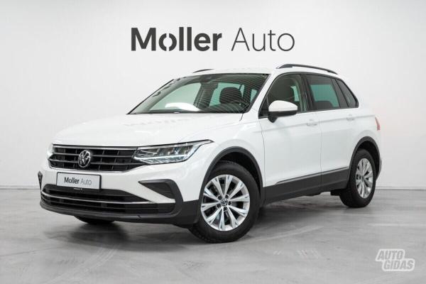 White Volkswagen Tiguan 2022 in Vilnius, with an engine capacity of 1.50 L and mileage of 49 thousand km for 24650 €, photo 1 on AUTOMOTO.COM.LV