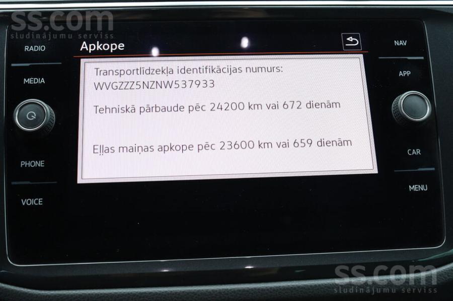 Balts Volkswagen Tiguan 2022 Rīga, ar dzinēja tilpumu 1.50 L un nobraukumu 167 tūkst. km par 23000 €, foto 17 vietnē AUTOMOTO.COM.LV