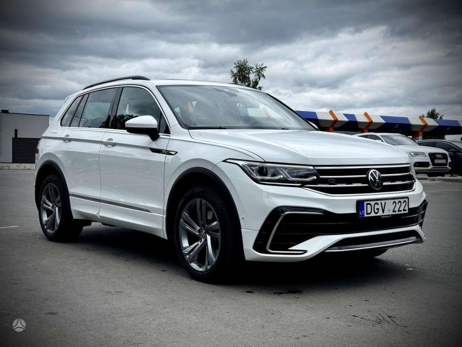 Белый Фольксваген Тигуан 2022 в Вильнюс, объемом двигателя 1.98 л и пробегом 41 тыс. км за 33990 €, фото 1 на AUTOMOTO.COM.LV