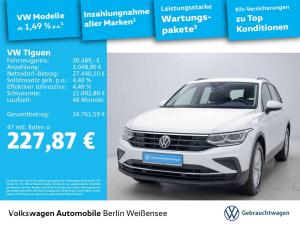 Balts Volkswagen Tiguan 2023 Kauņa, ar dzinēja tilpumu 2.00 L un nobraukumu 51 tūkst. km par 33208 €, foto  vietnē AUTOMOTO.COM.LV