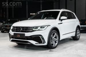 White Volkswagen Tiguan 2023 in Riga, with an engine capacity of 2.00 L and mileage of 120 thousand km for 31500 €, photo  on AUTOMOTO.COM.LV