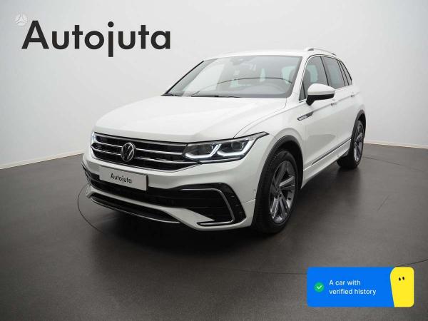 White Volkswagen Tiguan 2023 in Vilnius, with an engine capacity of 1.50 L and mileage of 17 thousand km for 30500 €, photo 1 on AUTOMOTO.COM.LV