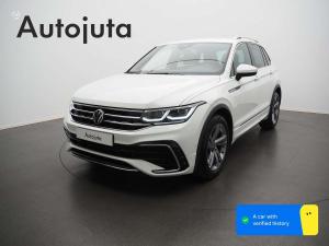 Balts Volkswagen Tiguan 2023 Viļņa, ar dzinēja tilpumu 1.50 L un nobraukumu 17 tūkst. km par 30500 €, foto  vietnē AUTOMOTO.COM.LV