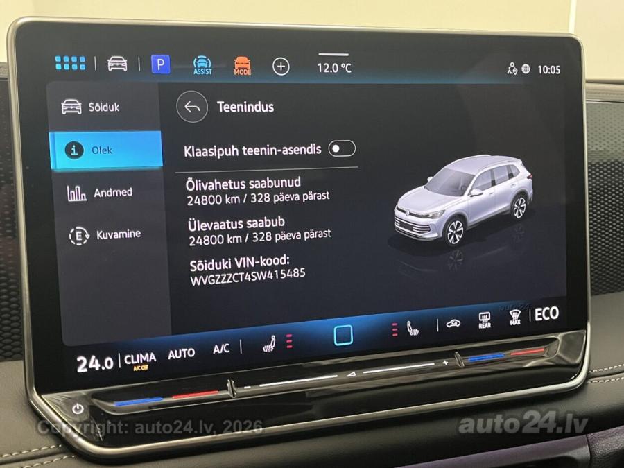 Balts Volkswagen Tiguan 2025 Tallina, ar dzinēja tilpumu 1.50 L un nobraukumu 5 tūkst. km par 37500 €, foto 11 vietnē AUTOMOTO.COM.LV