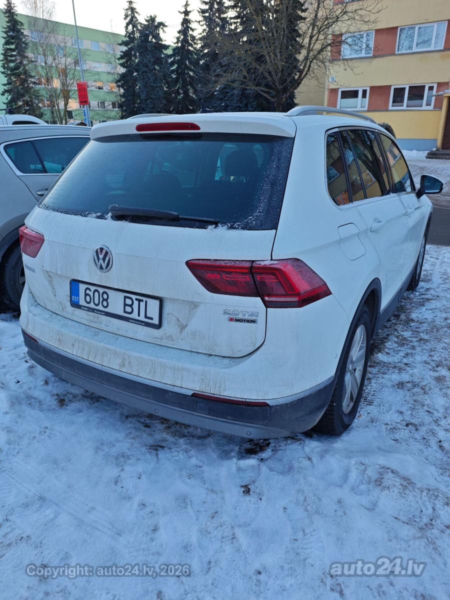 White Volkswagen Tiguan 2016 in Tartu, with an engine capacity of 2.00 L and mileage of 144 thousand km for 18000 €, photo 10 on AUTOMOTO.COM.LV