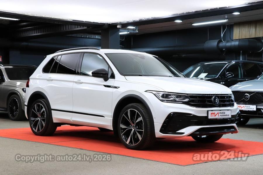 White Volkswagen Tiguan 2024 in Tallinn, with an engine capacity of 2.00 L and mileage of 57 thousand km for 35995 €, photo 1 on AUTOMOTO.COM.LV