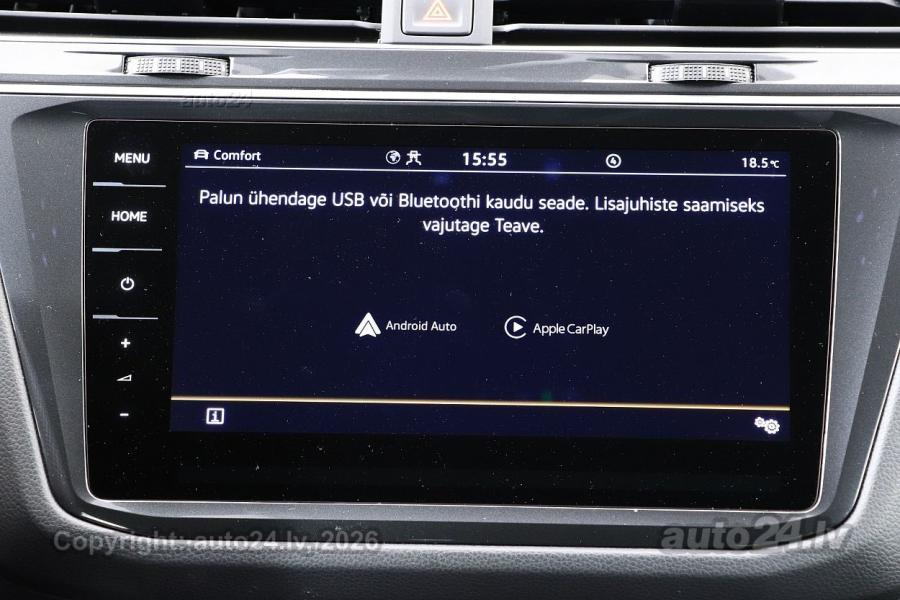 White Volkswagen Tiguan 2024 in Tallinn, with an engine capacity of 2.00 L and mileage of 57 thousand km for 35995 €, photo 19 on AUTOMOTO.COM.LV