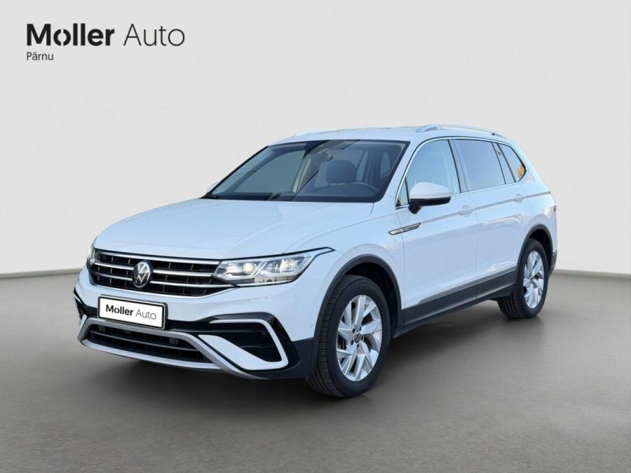 White Volkswagen Tiguan 2024 in Parnu, with an engine capacity of 2.00 L and mileage of 48 thousand km for 32500 €, photo 1 on AUTOMOTO.COM.LV