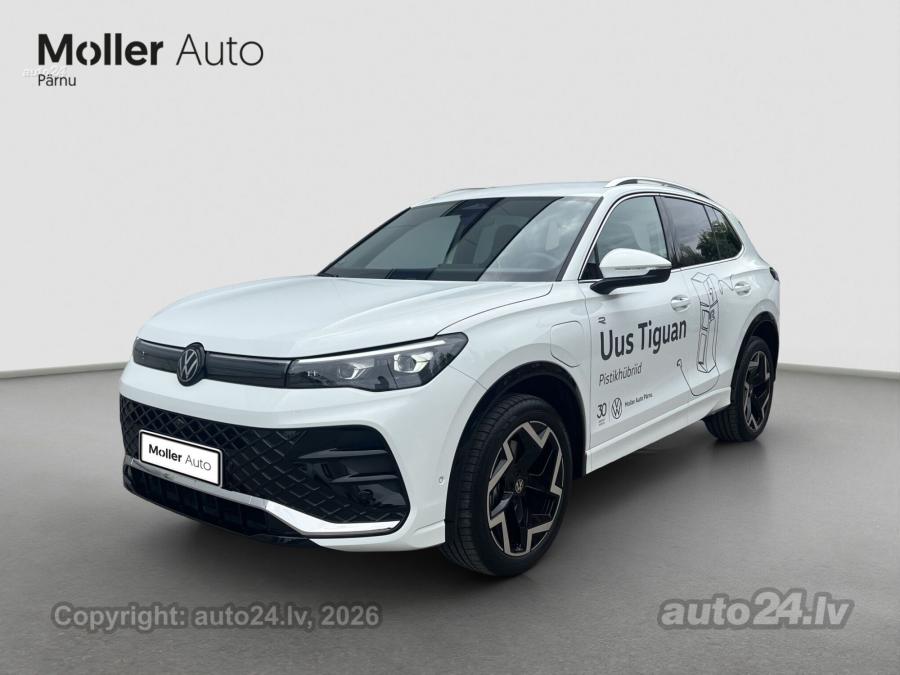 White Volkswagen Tiguan 2026 in Parnu, with an engine capacity of 1.50 L and mileage of 4 thousand km for 49900 €, photo 1 on AUTOMOTO.COM.LV
