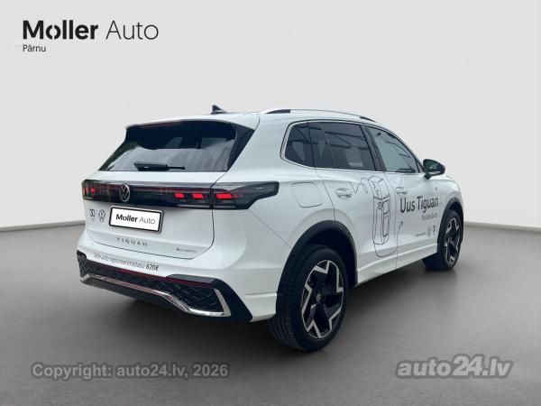 White Volkswagen Tiguan 2026 in Parnu, with an engine capacity of 1.50 L and mileage of 4 thousand km for 49900 €, photo 4 on AUTOMOTO.COM.LV