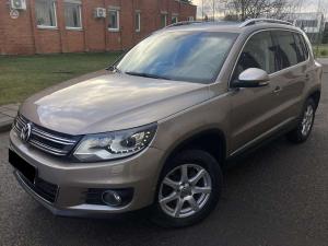 Dzeltens Volkswagen Tiguan 2013 Marijampole, ar dzinēja tilpumu 1.97 L un nobraukumu 245 tūkst. km par 8450 €, foto  vietnē AUTOMOTO.COM.LV
