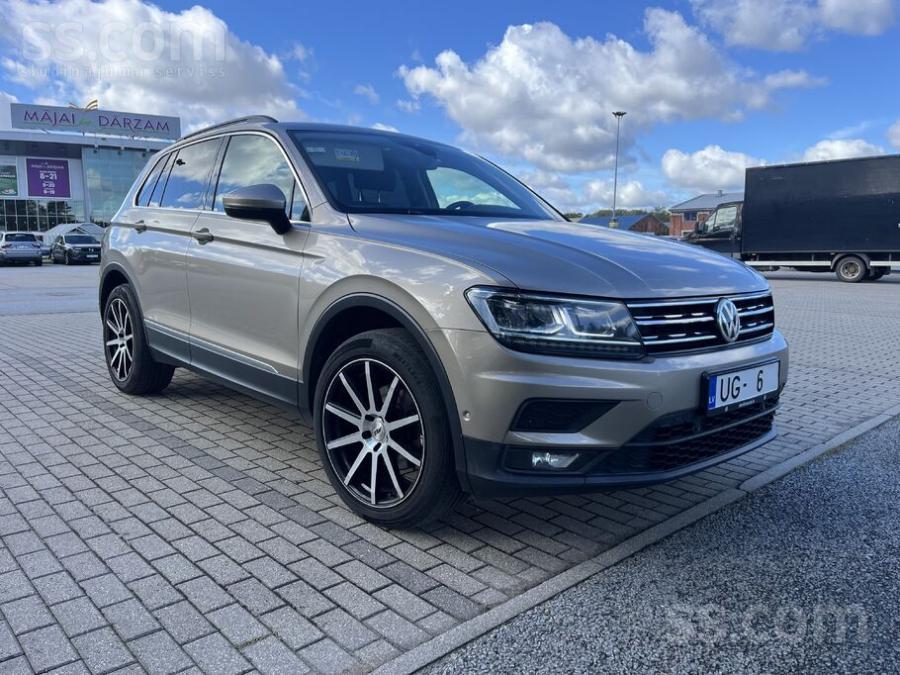Dzeltens Volkswagen Tiguan 2017 Rīga, ar dzinēja tilpumu 2.00 L un nobraukumu 161 tūkst. km par 16900 €, foto 1 vietnē AUTOMOTO.COM.LV