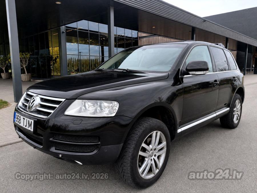 Melns Volkswagen Touareg 2004 Tartu, ar dzinēja tilpumu 2.50 L un nobraukumu 430 tūkst. km par 2490 €, foto 1 vietnē AUTOMOTO.COM.LV