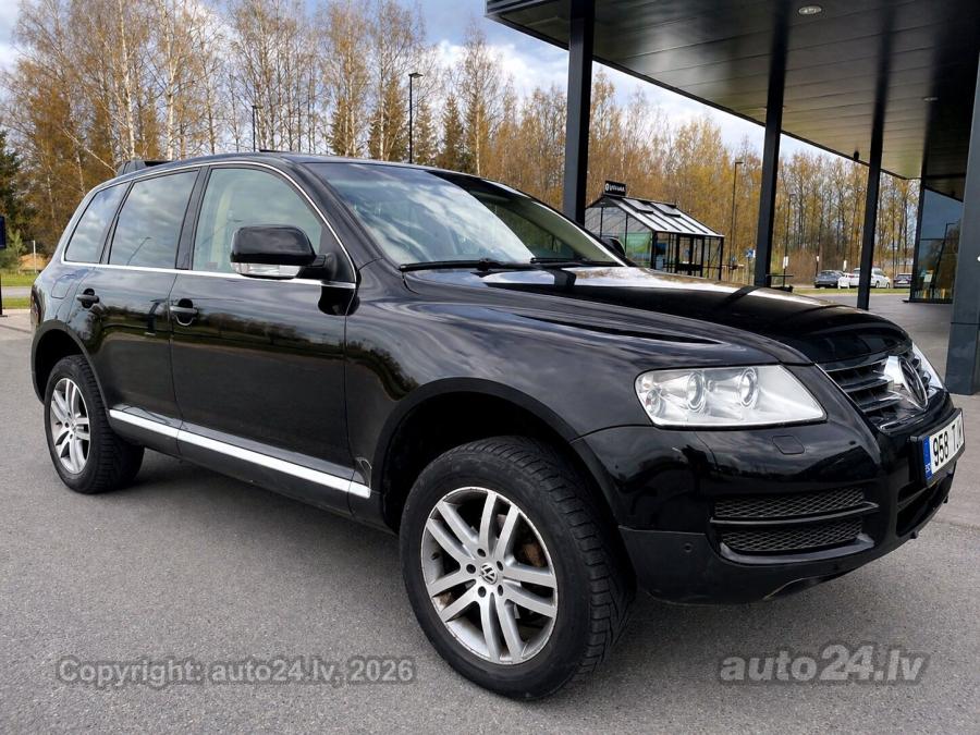 Melns Volkswagen Touareg 2004 Tartu, ar dzinēja tilpumu 2.50 L un nobraukumu 430 tūkst. km par 2490 €, foto 3 vietnē AUTOMOTO.COM.LV