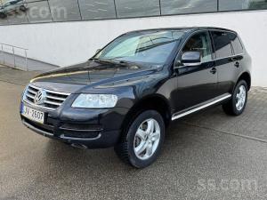 Black Volkswagen Touareg 2005 in Riga, with an engine capacity of 3.00 L and mileage of 0 thousand km for 4550 €, photo  on AUTOMOTO.COM.LV