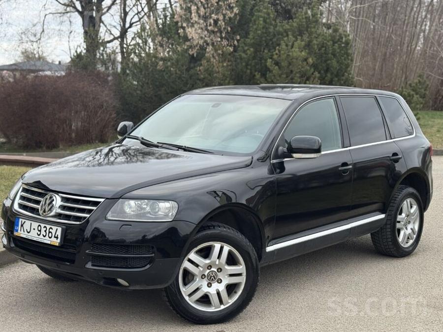 Melns Volkswagen Touareg 2006 Jelgava, ar dzinēja tilpumu 3.00 L un nobraukumu 372 tūkst. km par 3100 €, foto 1 vietnē AUTOMOTO.COM.LV