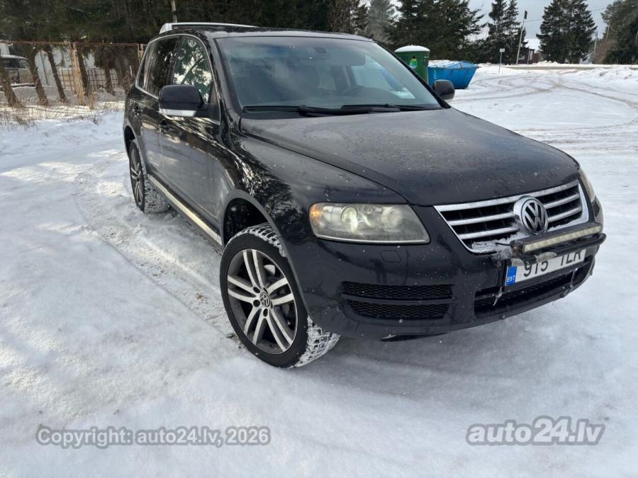Black Volkswagen Touareg 2006 in Tallinn, with an engine capacity of 3.00 L and mileage of 460 thousand km for 5500 €, photo 4 on AUTOMOTO.COM.LV
