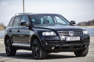 Black Volkswagen Touareg 2006 in Siauliai, with an engine capacity of 3.00 L and mileage of 346 thousand km for 4200 €, photo  on AUTOMOTO.COM.LV
